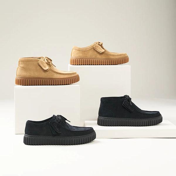 Clarks（クラークス） メンズ 厚底 スニーカー ヒール高3.5cm Clarks