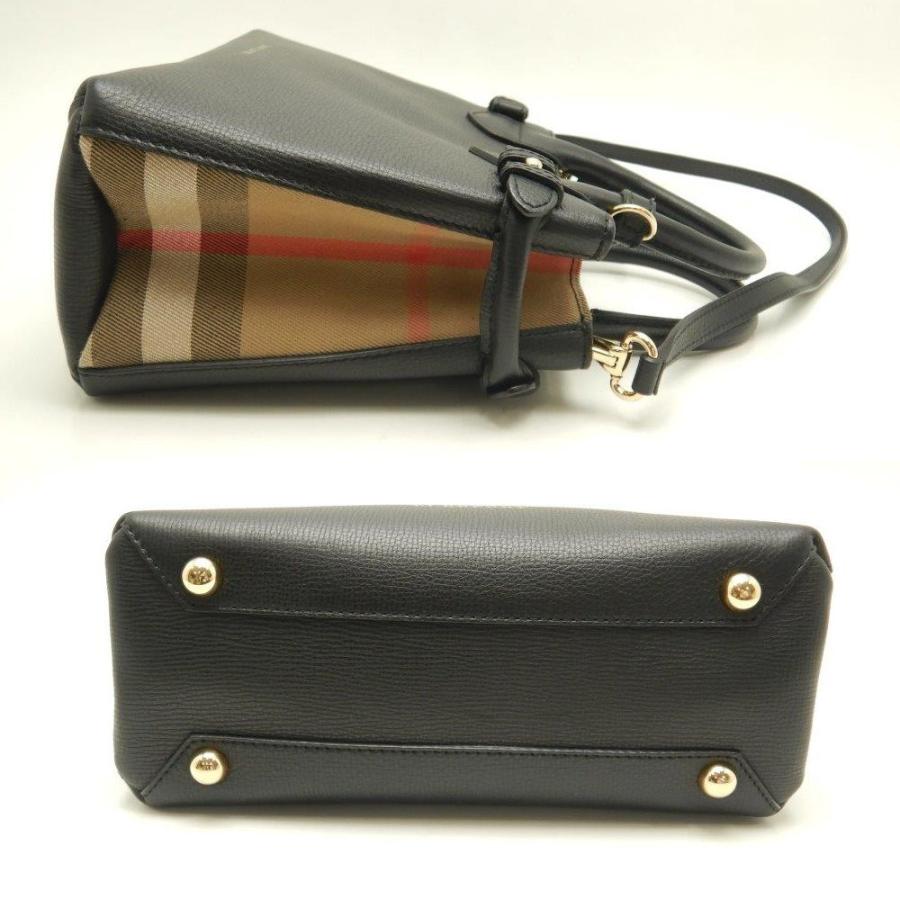 BURBERRY バーバリー スモールバナーバッグ カーフ キャンバス BURBERRY バーバリー スモールバナーバッグ カーフ キャンバス