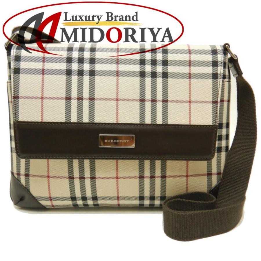 BURBERRY バーバリー ショルダーバッグ 斜め掛け キャンバス×レザー ノバチェック ブラウン/050877【中古】 : MIDORIYA - 通販 - Yahoo!ショッピング