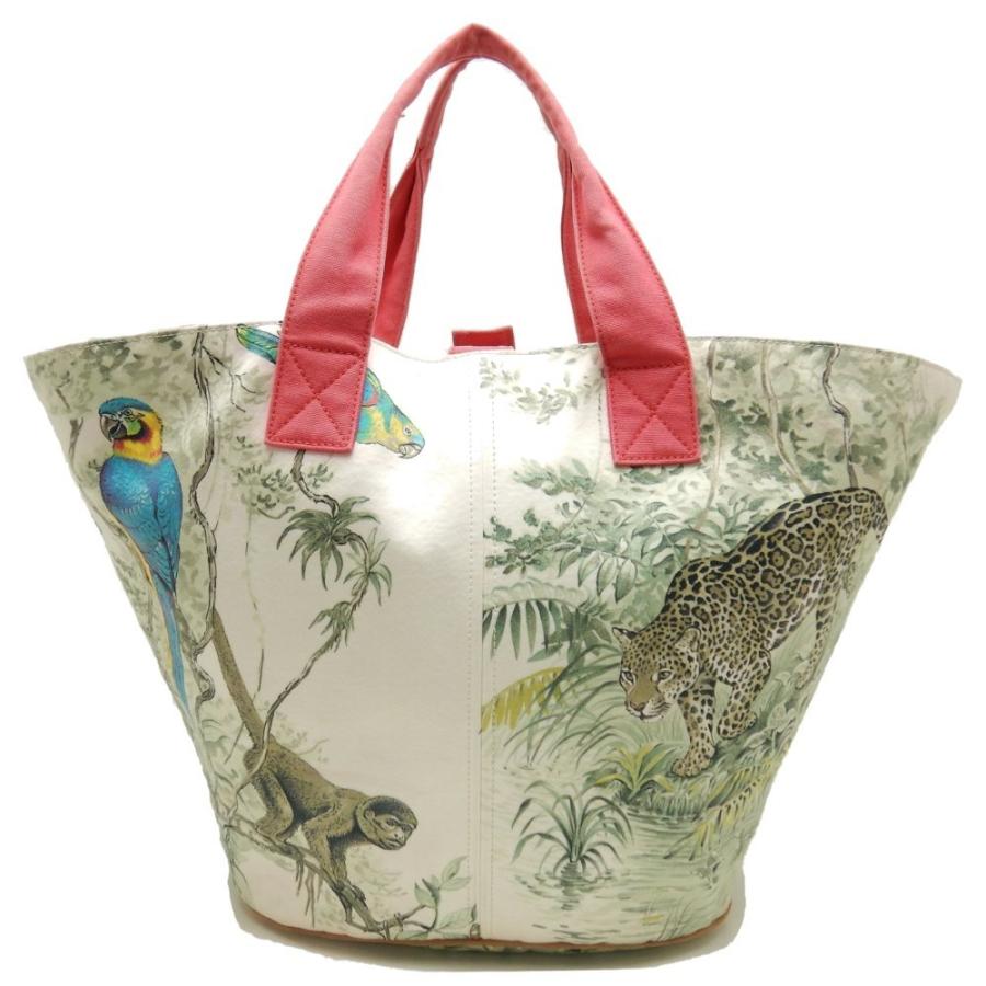 HERMES エルメス パニエドプラージュPM キャンバス ジャングル柄 HERMES エルメス パニエドプラージュPM キャンバス ジャングル柄