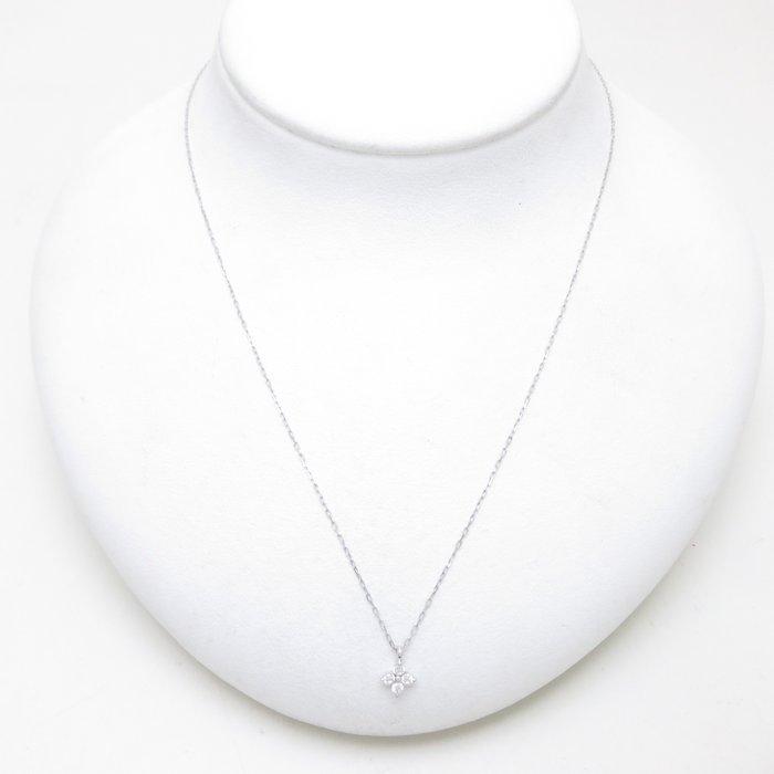 4℃（ヨンドシー） ネックレス キュービックジルコニア K10WG ホワイトゴールド ペンダント ヨンドシー/097203【中古】【BJ ...