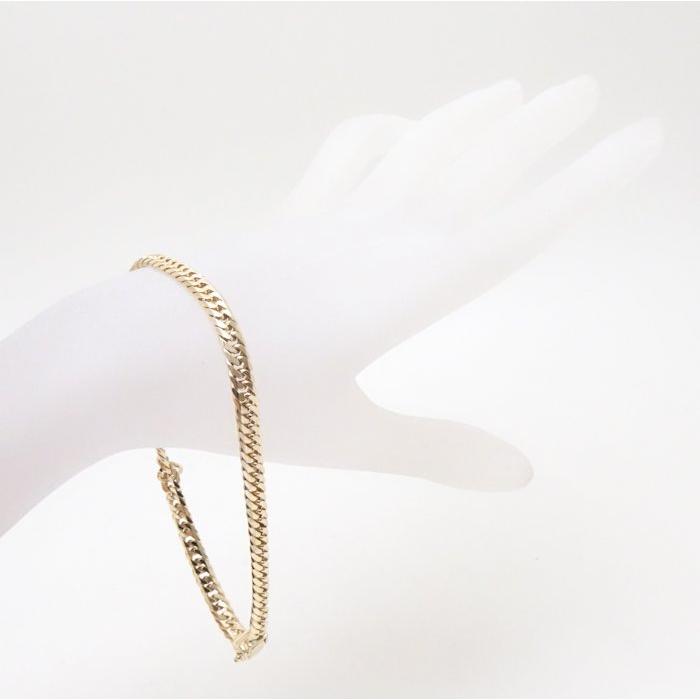 喜平アンクレット ブレスレット K18YG イエローゴールド 6面 ダブル 24.5cm 20.4g/129091【中古】 : MIDORIYA - 通販 - Yahoo!ショッピング