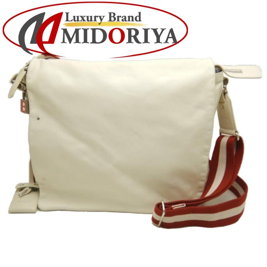 Bally バリー BALLY ショルダーバッグ 斜め掛け レザー アイボリー系 メッセンジャー/151172【中古】 : MIDORIYA ...