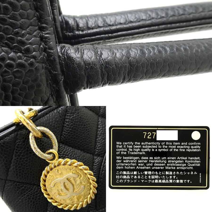 CHANEL シャネル 復刻トートバッグ キャビアスキン 黒 ブラック/151395【中古】 : MIDORIYA - 通販 - Yahoo ...