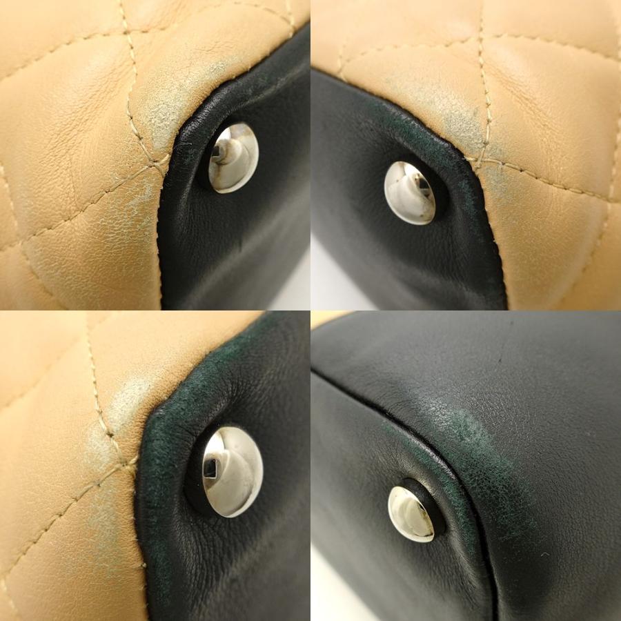 CHANEL（シャネル） カンボンライン ラムスキン ベージュ ブラック / 151396【中古】 : MIDORIYA - 通販 ...