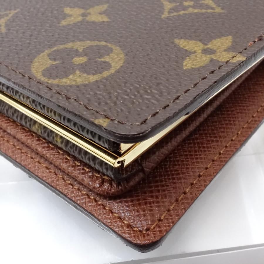 LOUIS VUITTON ルイヴィトン モノグラム 二つ折り財布 ポルトフォイユ ヴィエノワ M61674 ブラウン/181032【中古 ...