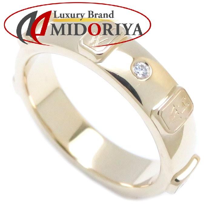 ハリー・ウィンストン ハリーウィンストン HARRY WINSTON HWロゴ バンド WBDYRDBZHWL リング 指輪 1Pダイヤモンド 9.5号 K18YG / 198133【中古 ...