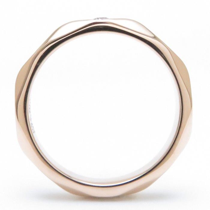 BOUCHERON（ブシュロン） ファセット 1Pダイヤモンド リング ミディアム K18PG #48 8号 ピンクゴールド 指輪 ...