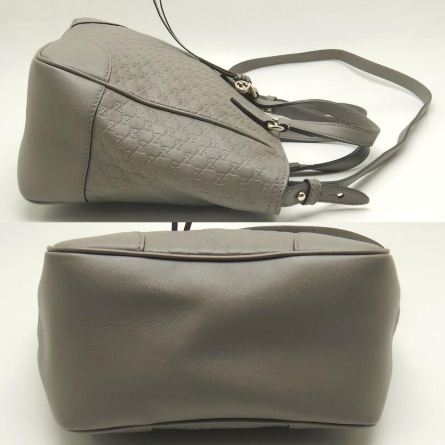 GUCCI グッチ 449241 ハンドバッグ 2WAY マイクログッチシマ レザー グレー アウトレット/252001【中古 ...
