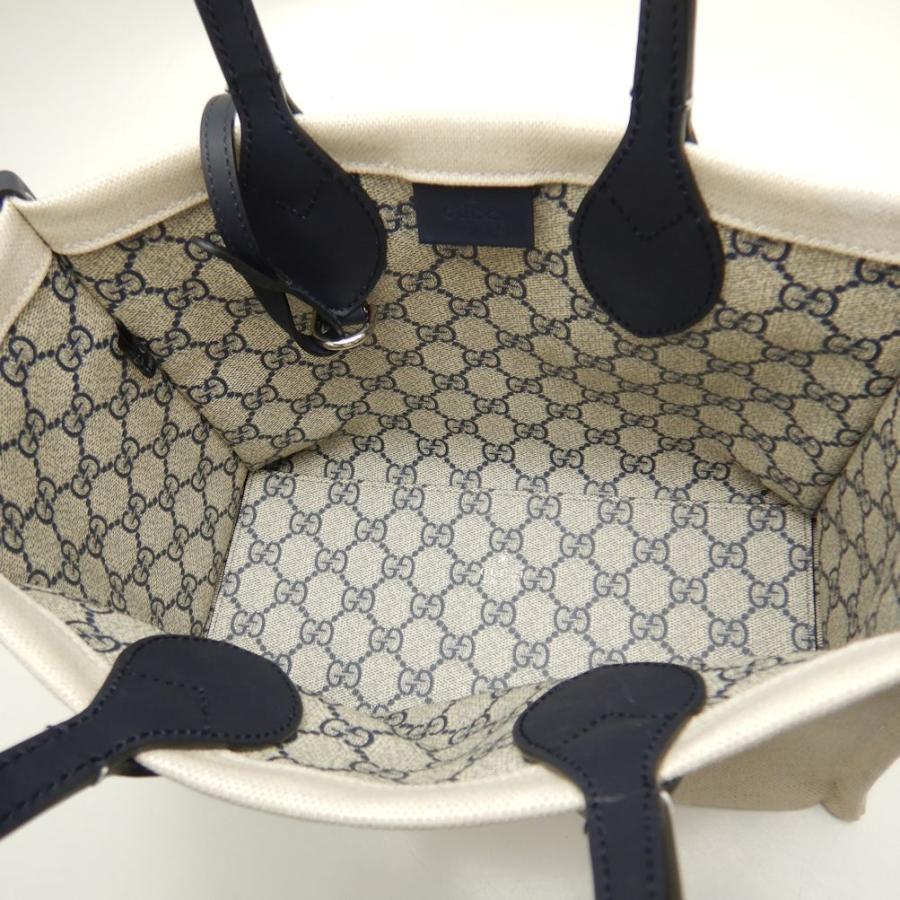 GUCCI グッチ Gucci Lido ミニトート 772144 トートバッグ プリント 日本限定 キャンバス ベージュ ネイビー ...