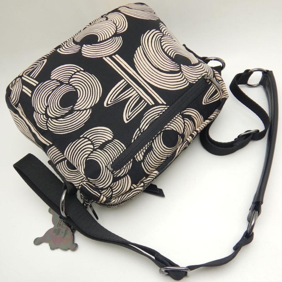 KIPLING ×ANNA SUI キプリング×アナスイ エミラ エッチドポージー ショルダーバッグ 2022AW ナイロン ベージュ ブラック/252440【中古】 : 252440 ...