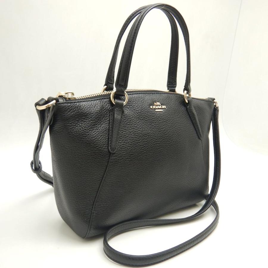 COACH（コーチ） ミニ ケルシー サッチェル F57563 2WAYハンドバッグ レザー ブラック アウトレット/252577【中古 ...