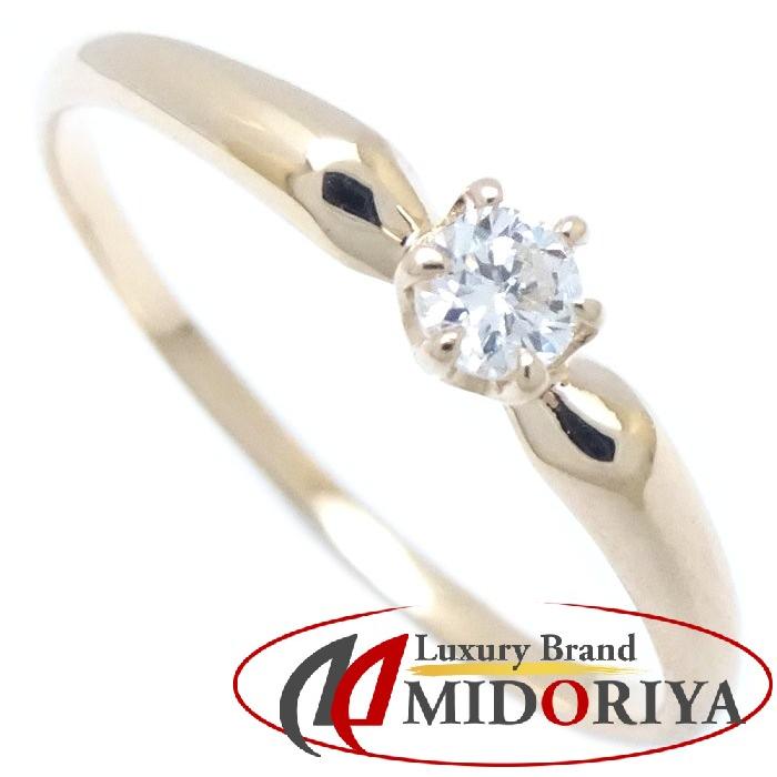 ヨンドシー 4℃ ダイヤモンド リング 指輪 12号 一粒ダイヤモンド K18YG イエローゴールド / 290198【中古 ...