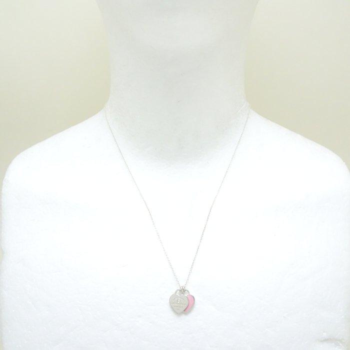 TIFFANY&Co. ティファニー リターントゥティファニー ダブルハートタグ ネックレス 1Pダイヤモンド ピンク シルバー925/293104【中古】 : 293104 ...