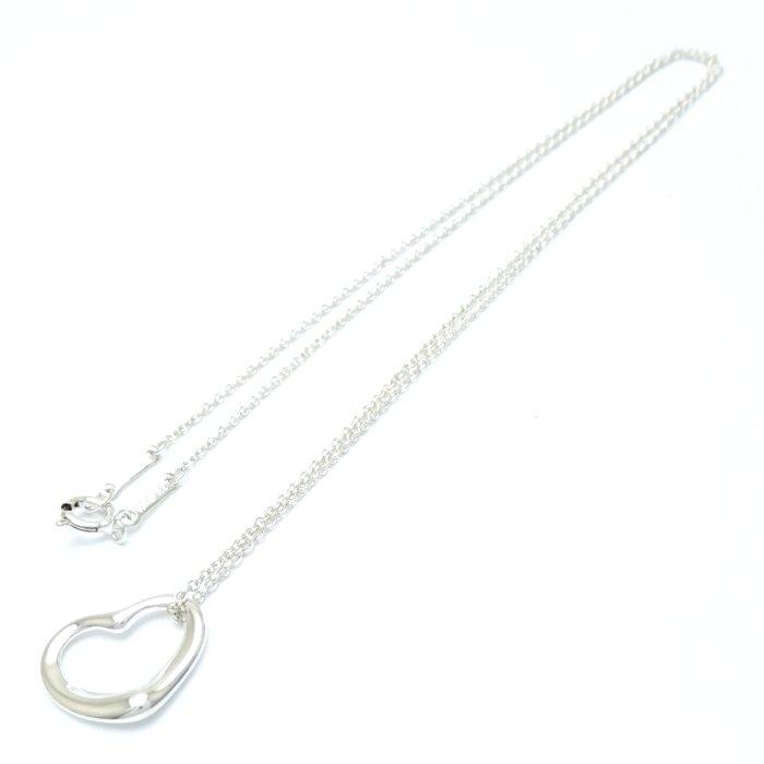 TIFFANY&Co. ティファニー オープンハート ネックレス 15mm エルサペレッティ シルバー925/293105【中古 ...
