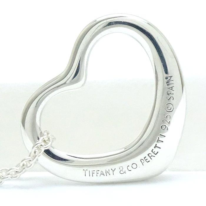 TIFFANY&Co. ティファニー オープンハート ネックレス 15mm エルサペレッティ シルバー925/293105【中古 ...