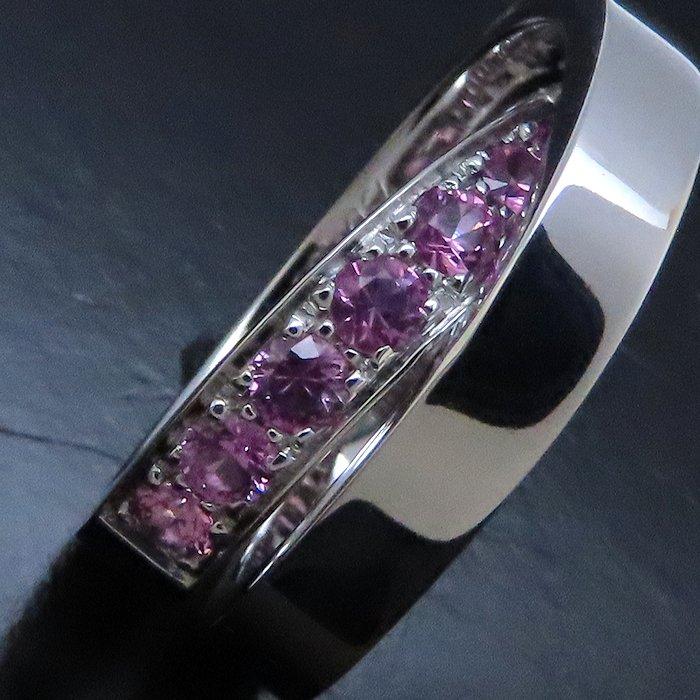 Cartier CARTIER カルティエ パリ リング 指輪 ピンクサファイヤ #51 11号 B4043500 K18WG ホワイト ...