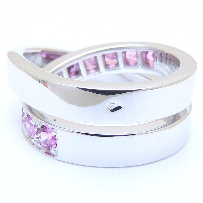 Cartier CARTIER カルティエ パリ リング 指輪 ピンクサファイヤ #51 11号 B4043500 K18WG ホワイト ...