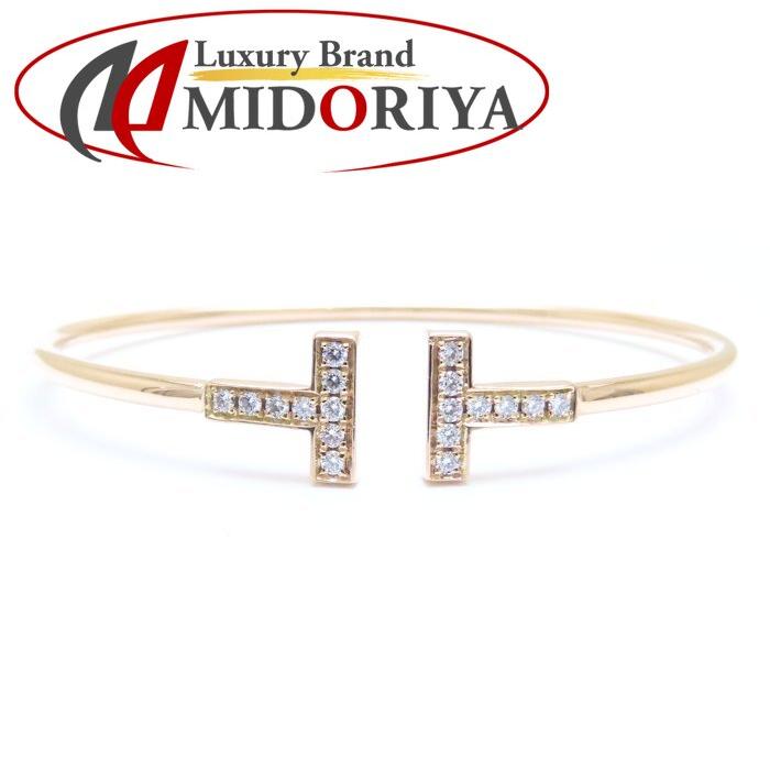 TIFFANY&Co. ティファニー Tワイヤー バングル ダイヤモンド ミディアム 750PG 60010767 K18RG ローズゴールド/293884【中古】 : MIDORIYA ...
