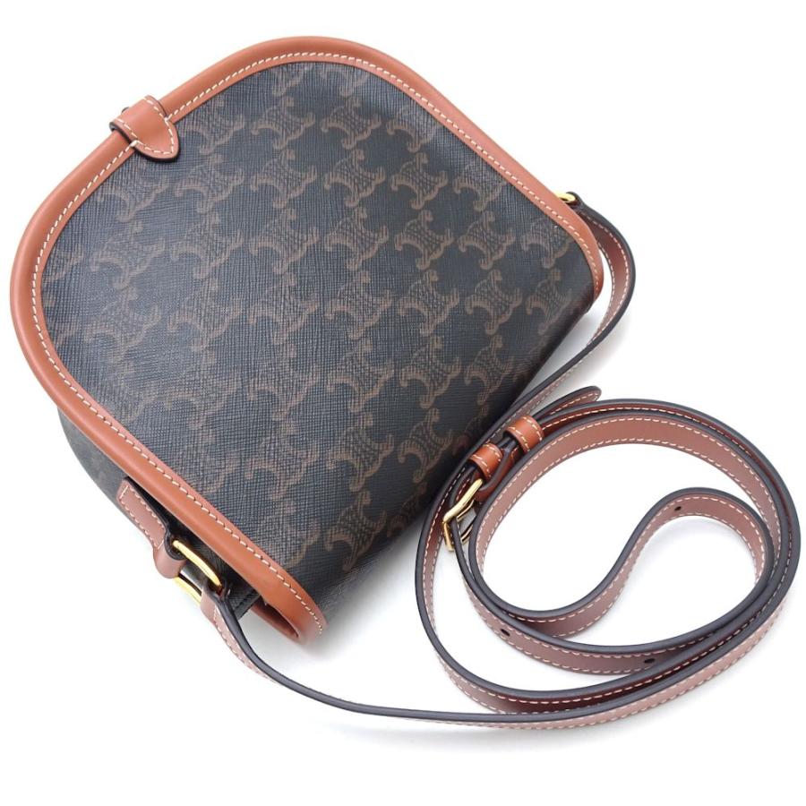 CELINE セリーヌ フォルコ ミディアム 191502 斜め掛けショルダーバッグ カーフxトリオンフキャンバス タン/351140【中古 ...