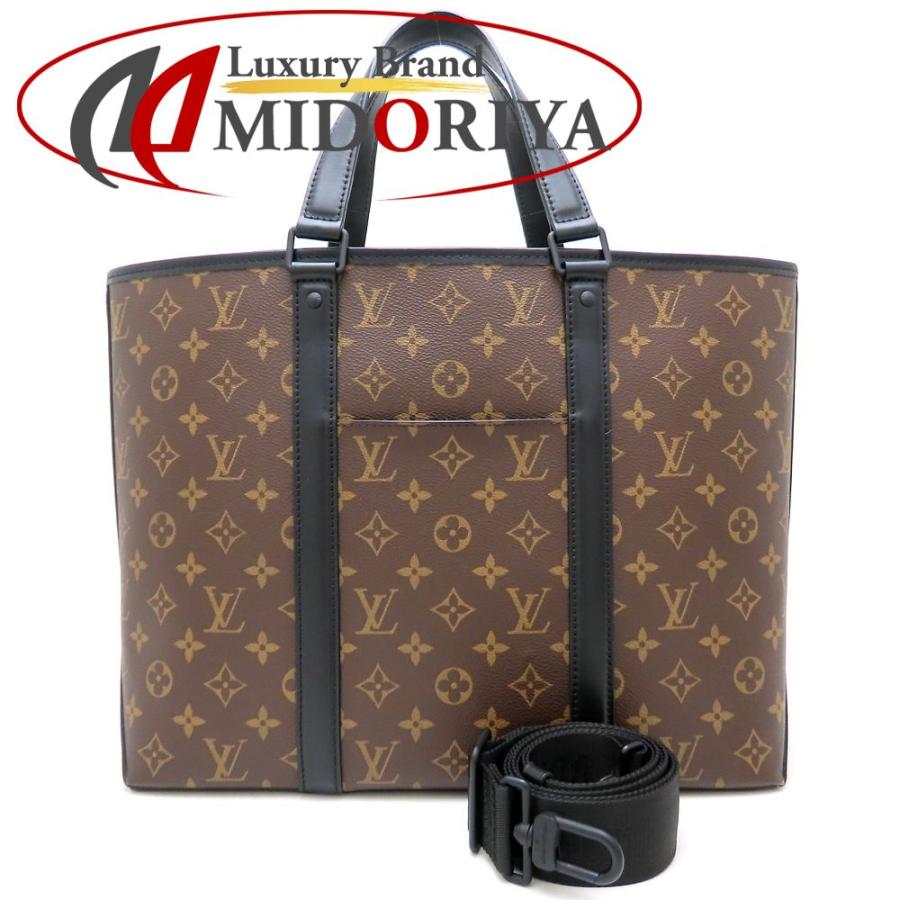 LOUIS VUITTON（ルイ・ヴィトン） モノグラム マカサー ウィークエンドトートバッグPM M45734 2WAY ブラウン ブラック ...
