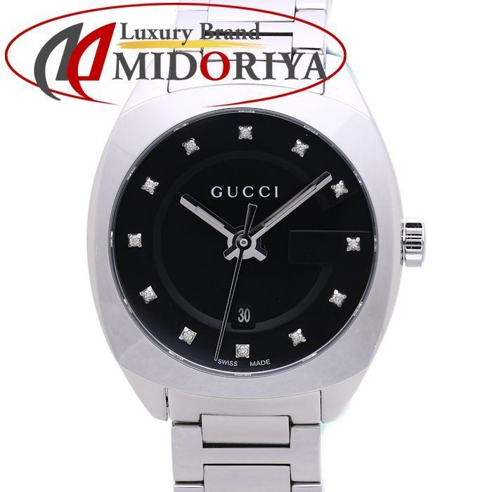 GUCCI（グッチ） GG2570コレクション【仕上げ済】【'20年購入】12Pダイヤ YA142503 142.5 レディース ブラック ...