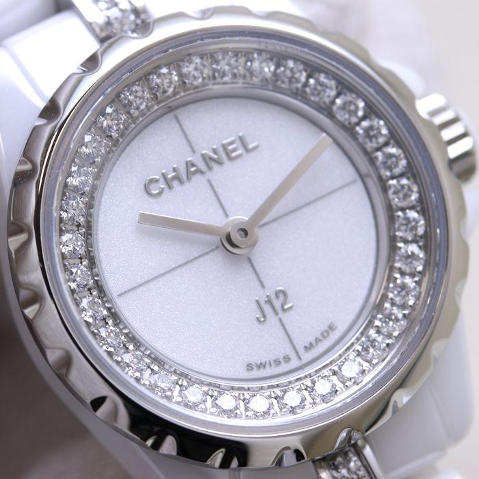 CHANEL シャネル J12 XS ダイヤモンド H5238 【電池交換済】 ホワイトセラミック × SS レディース / 38685【中古】【腕時計】 : MIDORIYA - 通販 ...