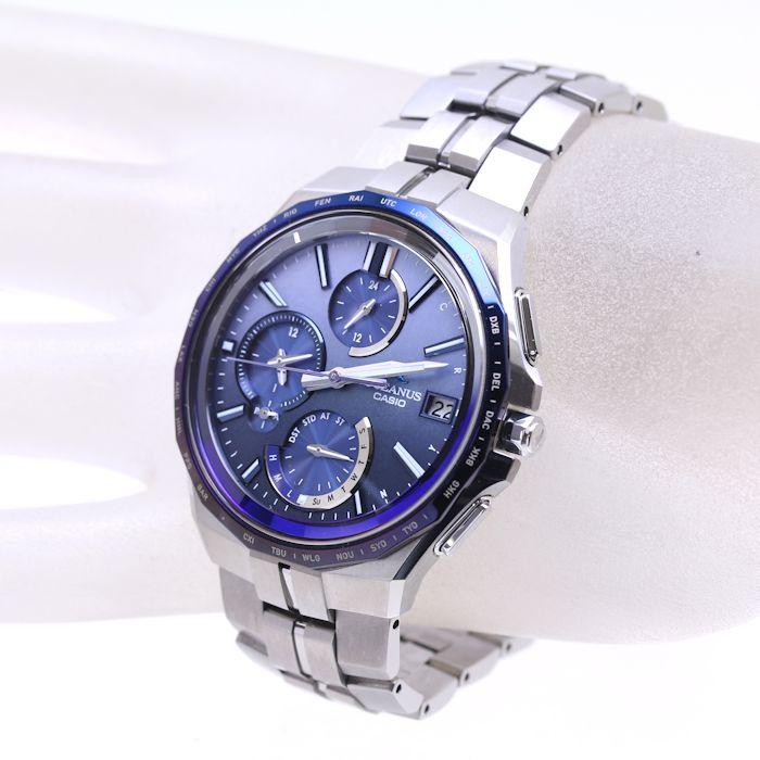 カシオ CASIO オシアナス マンタ OCW-S5000AP-2AJF 2000本限定 タフソーラー チタン メンズ / 38701【中古 ...