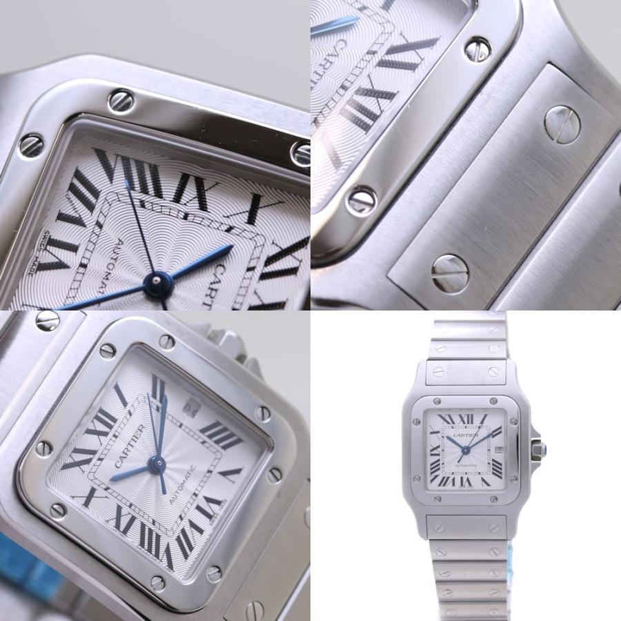 Cartier カルティエ CARTIER サントスガルベLM W20055D6 【オーバーホール済/正規店購入】 ステンレススチール メンズ ...