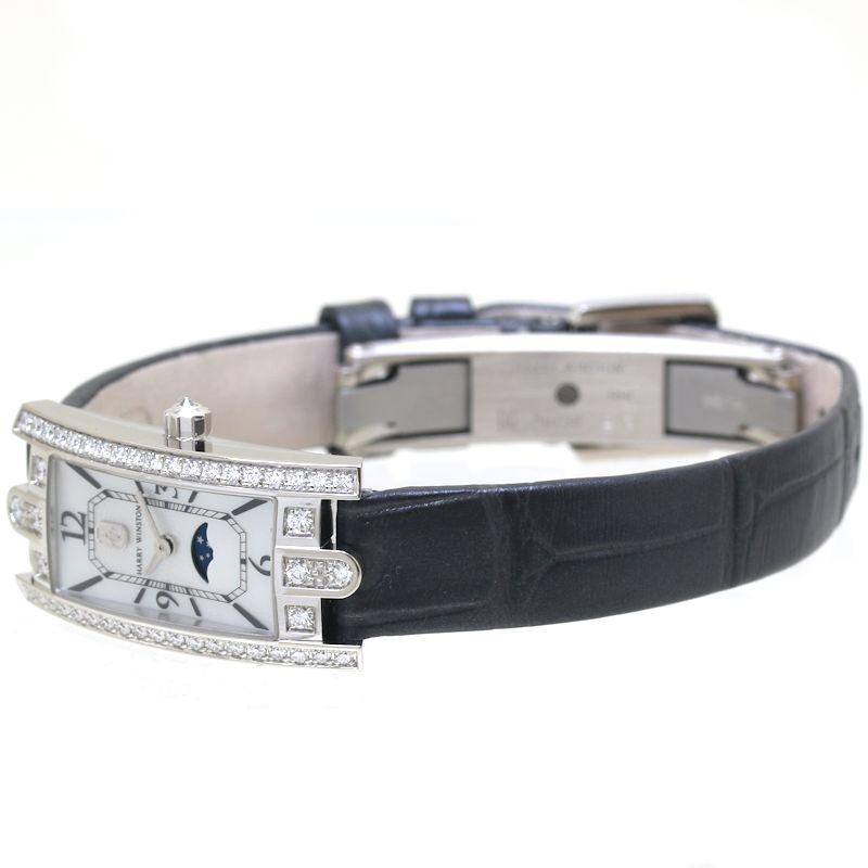 ハリー・ウィンストン ハリーウィンストン アヴェニューCミニ ムーンフェイズ AVCQMP16WW001 ダイヤ M【正規店購入/磨き済 ...