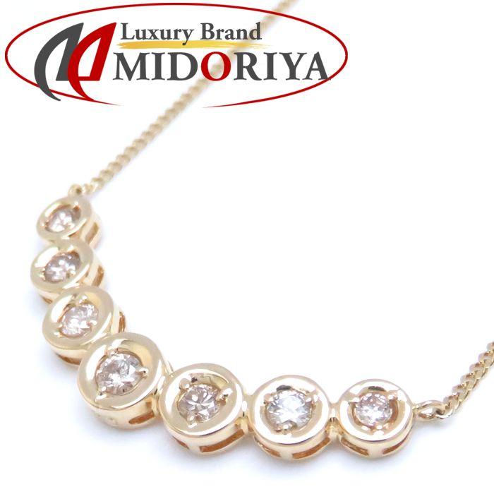 ダイヤモンドネックレス K18YG 7Pダイヤモンド イエローゴールド ペンダント/74423【中古】 : 74423 : MIDORIYA - 通販 - Yahoo!ショッピング