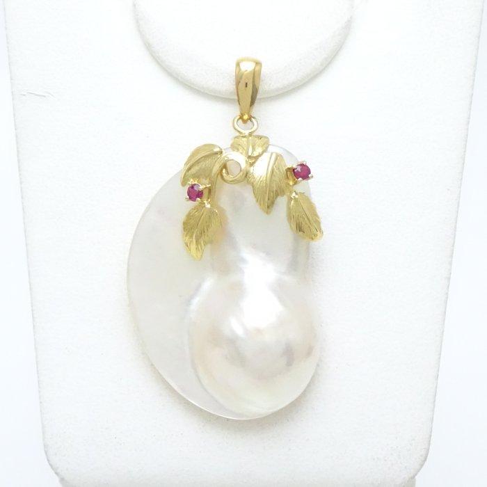 ペンダントトップ マベパール ルビー K18YG イエローゴールド /78900【中古】 : MIDORIYA - 通販 - Yahoo!ショッピング