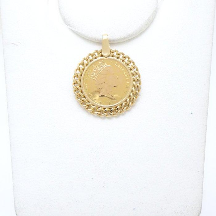 K22 1/20oz マン島 エンジェル コイントップ 金貨 エリザベス K22YG イエローゴールドxK18YG イエローゴールド /78990【中古】 : 78990 : MIDORIYA ...