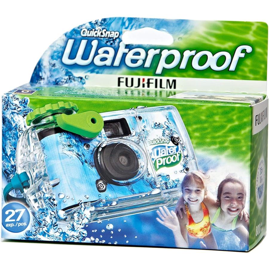 FUJIFILM 富士フイルム QuickSnap Waterproof クイックスナップ ウォータープルーフ 防水 使い捨てカメラ 27枚撮 ...