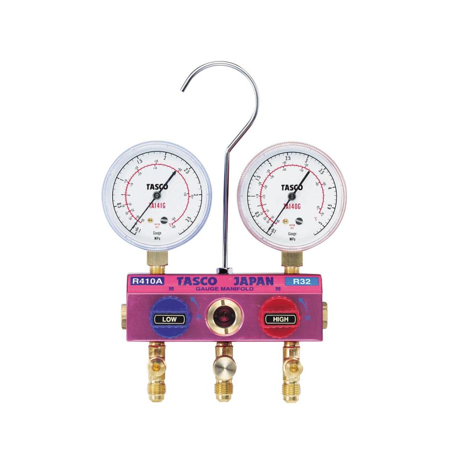 イチネンTASCO TA122GH R410A/R32ボールバルブ式ゲージマニホールド : フィロソフィー - 通販 - Yahoo!ショッピング