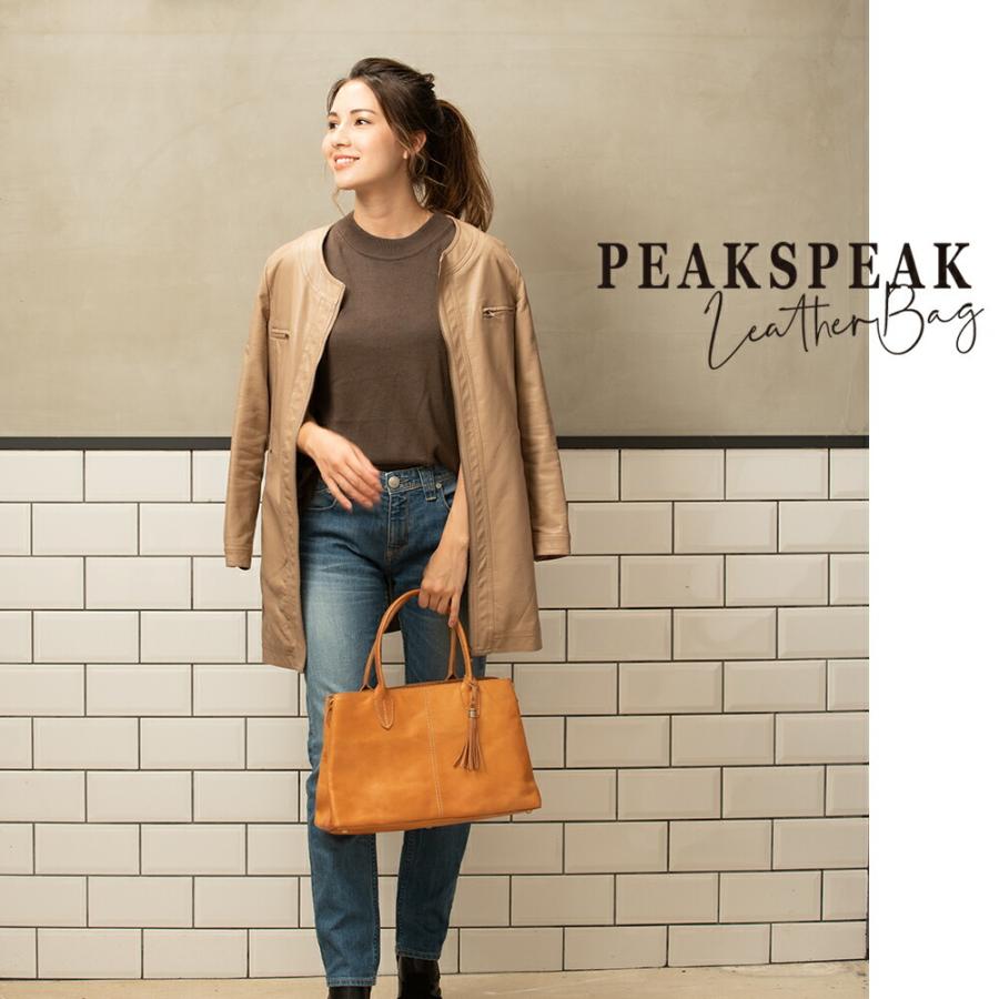 PEAKS PEAK PEAKSPEAK ピークスピーク 本革 2way トート ショルダー バッグ レディース レザー 大人 軽量 A4 ギフト プレゼント おしゃれ/YY-3960 ...