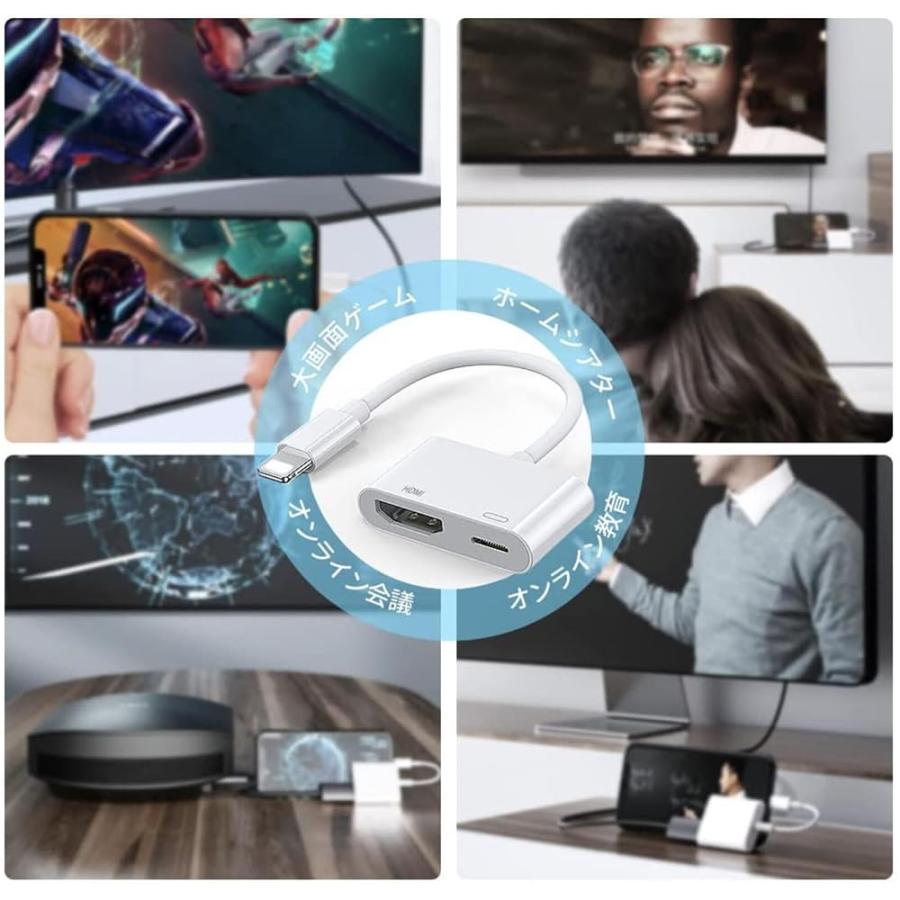 SEKSOK【2023年新登場. MFi認証品】iphone hdmi 変換ケーブルlightning iPad HDMI交換アダプタ ラ : ホタルブクロphysalis - 通販 ...