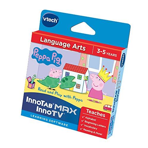 VTech 273403 InnoTV Innotab Max Peppa Pig Read and Play with Peppa Game ...