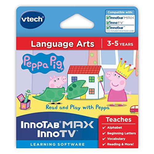 VTech 273403 InnoTV Innotab Max Peppa Pig Read and Play with Peppa Game ...