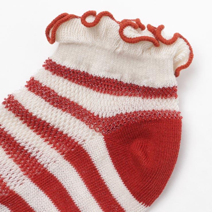 stample STAMPLE スタンプル 3Pソックス ボーダーメロウ 72518 13-15cm 16-18cm 19-21cm 靴下 アンクルソックス 子供 女の子 : ベビー&子供服 ...