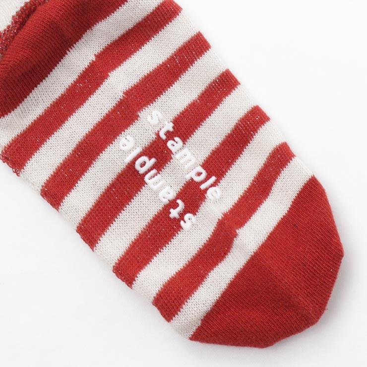 stample STAMPLE スタンプル 3Pソックス ボーダーメロウ 72518 13-15cm 16-18cm 19-21cm 靴下 アンクルソックス 子供 女の子 : ベビー&子供服 ...