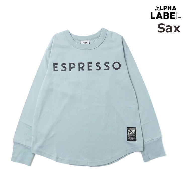 ALPHA LABEL 長袖Tシャツ 英字 3タイプ 8221003 90-150cm by OFFICIAL TEAM アルファレーベル ...