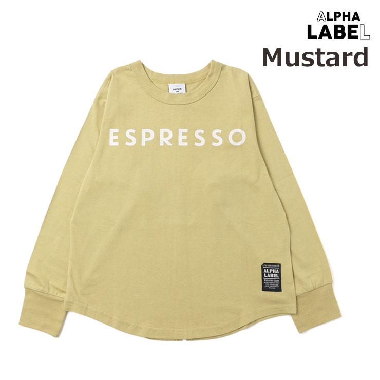 ALPHA LABEL 長袖Tシャツ 英字 3タイプ 8221003 90-150cm by OFFICIAL TEAM アルファレーベル ...