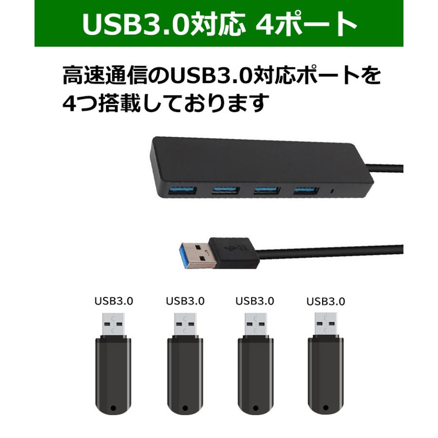 USB-HUB USBハブ Type-A 4ポート USB3.0対応 充電 4in1 拡張 ノートパソコン ノートPC パソコン コンパクト : pp-usb-1 : Pick and Pop ...