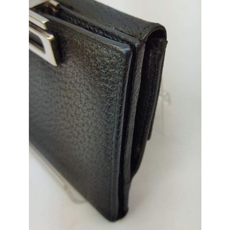 GUCCI（グッチ） 【美品】グッチ 二つ折り財布 035.0416.2096 レディース ブラック/BLK GUCCI 3111/藤枝 ...