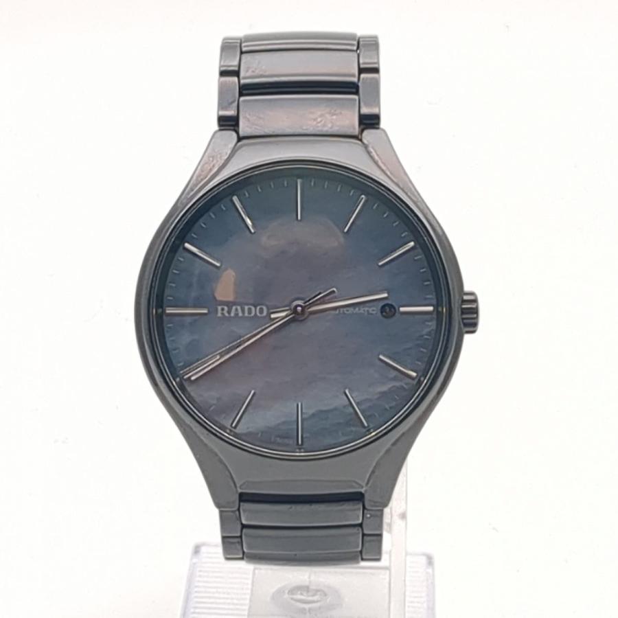 RADO（ラドー） 保証付 美品】ラドー トゥルー オープンハート R27100912 自動巻 腕時計 グレーシェル文字盤 裏スケ セラミック ...