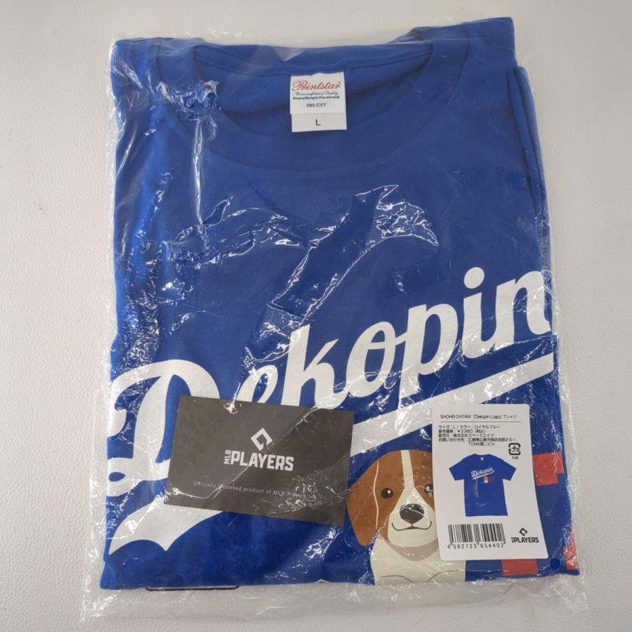 未開封品 MLB公式 半袖 Tシャツ サイズ L 大谷翔平 デコピン ブルー メンズ DEKOPIN 古着 中古 3114/高洲店 ...