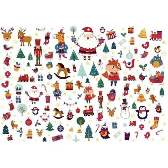 白磁用転写紙Q 9057クリスマスアニマルズ / ペンギン Xmas プレゼント ツリー サンタクロース トナカイ 動物 雪だるま スノーマン リースq0 : 転写紙ショップぴこランド ...