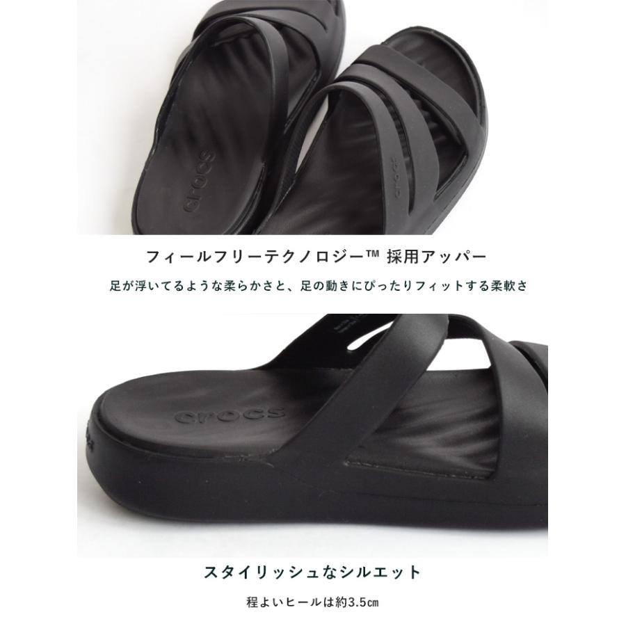 crocs クロックス メンズ レディース 正規取扱店 サンダル GETAWAY ゲッタウェイ ストラッピー 春 夏 秋 ブラック スタッコ ...