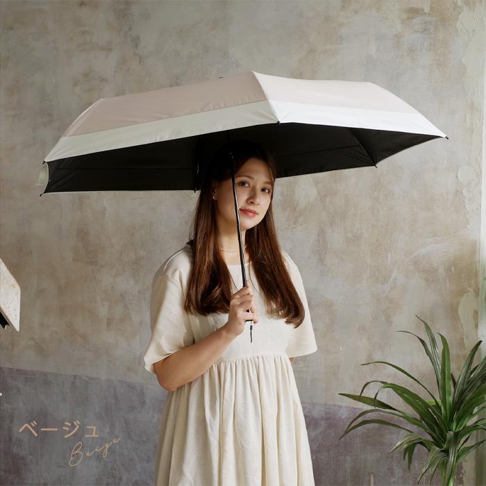 nifty colors ニフティーカラーズ 傘 日傘 ソラニ 遮光 100% 折りたたみ 折り畳み 晴雨兼用 遮熱 涼しい バイカラー 60 ...